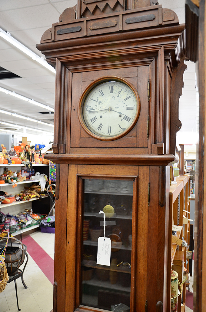 This stately grandfather clock has been keeping time since before smartphones existed. Some treasures simply can't be downloaded.