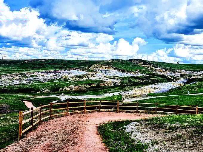 The winding path with its rustic fence offers the perfect balance of accessibility and wilderness&mdash;like having a tour guide who knows when to step back.