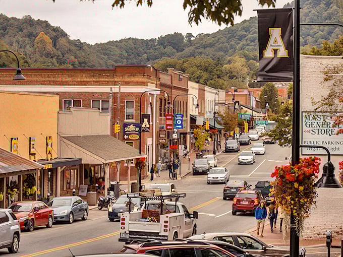 Beech Mountain's downtown district sits nestled among the highest peaks in eastern America. Those mountain views!