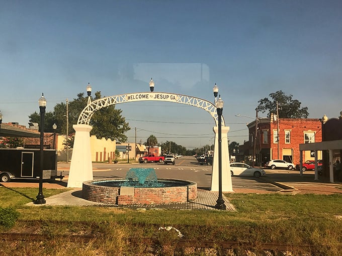 Jesup welcomes visitors with its charming gateway arch and fountain. First impressions matter, and this town greets newcomers with affordable southern hospitality.