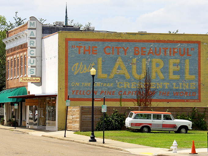 Laurel's vintage charm and "The City Beautiful" sign promise affordable small-town living that lives up to its welcoming message.