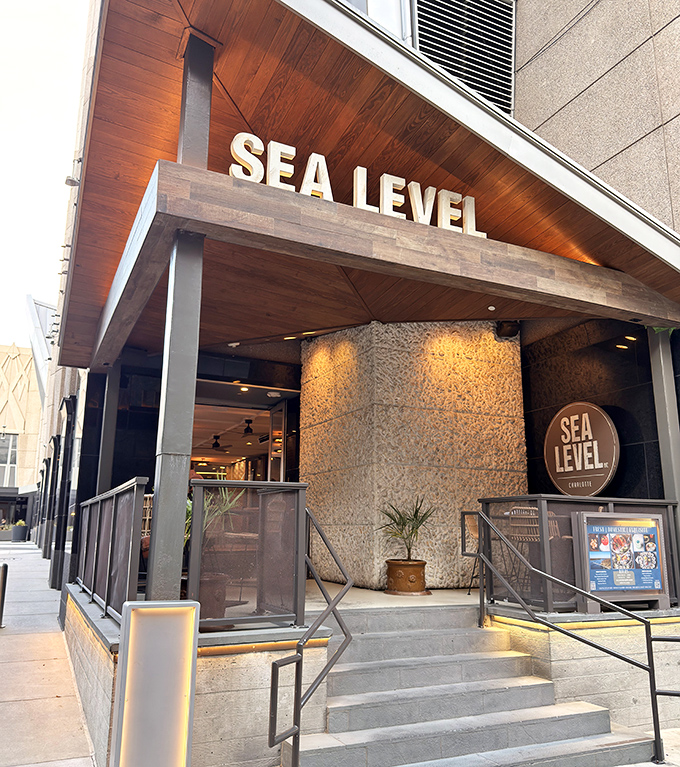Sea Level NC's sleek urban exterior hides a coastal soul &ndash; proof that great seafood can thrive even in the concrete jungle.