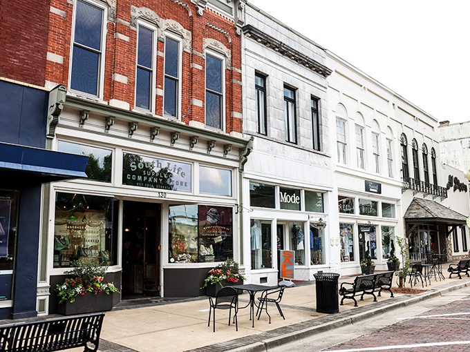 Wide sidewalks and historic charm make Thomasville's downtown both walkable and affordable – a retiree's dream combination.