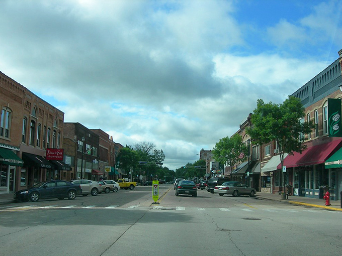 That ornate brick detailing on Waupaca's buildings? Almost as intricate as trying to find big-city amenities at these small-town prices.