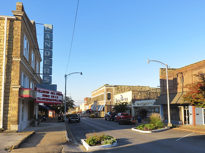 Batesville's historic Anderson Theater stands proudly on Main Street, a testament to small-town entertainment. Where the marquee lights still shine and popcorn doesn't require a bank loan.