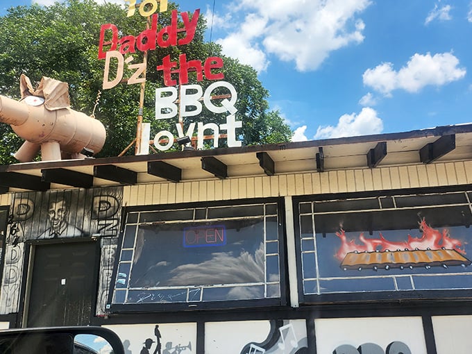 Daddy D'z quirky exterior wears its character proudly. In a world of cookie-cutter restaurants, this place dares to be deliciously different.