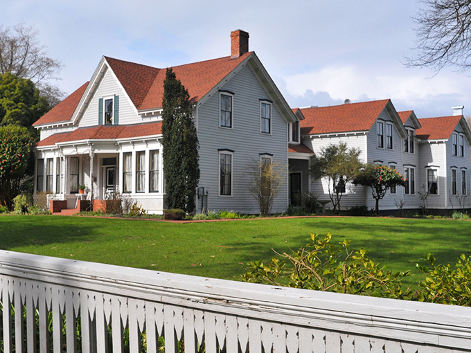 Coastal fog meets dairy farm country where Victorian elegance never went out of style.