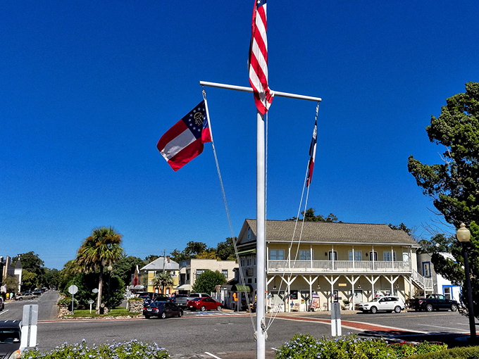 This peaceful harbor scene in St. Marys proves that the best treasures are often found in the quietest places.