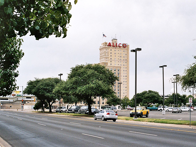 That iconic Alico building stands tall in Waco, a beacon of stability much like your bank account will be in this budget-friendly town.
