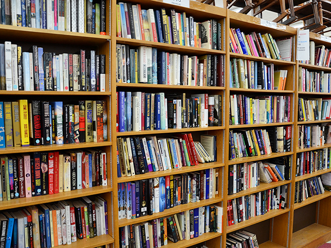 The book section rivals small libraries, offering everything from dog-eared paperbacks to coffee table tomes. Literary treasure hunters, rejoice!