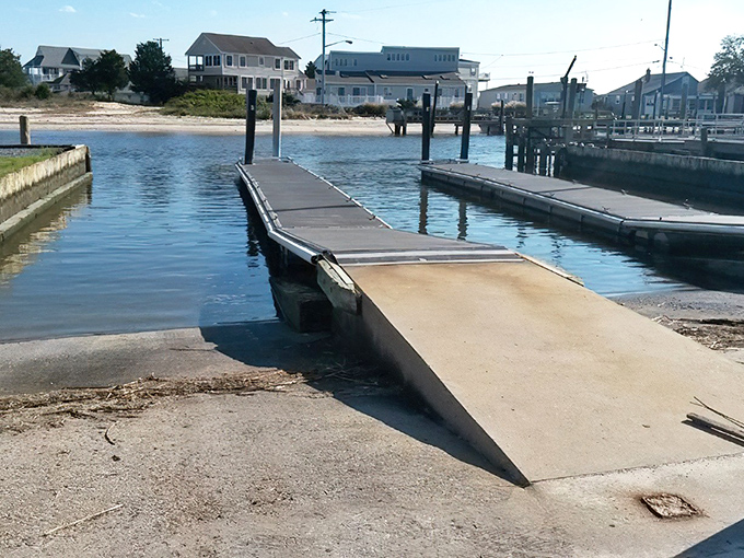 A simple boat ramp represents the democratic nature of Bowers Beach &ndash; everyone deserves access to these magnificent waters, no yacht required.