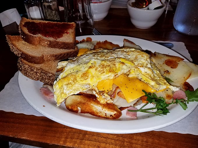 A breakfast skillet that says "Good morning" with more enthusiasm and satisfaction than your first cup of coffee ever could.
