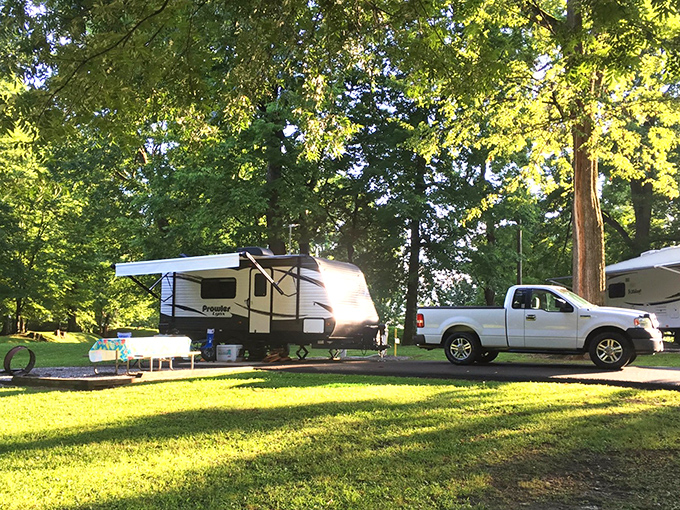 Camping nirvana: Where your biggest decision is whether to make s'mores now or wait until after sunset. (Correct answer: both)