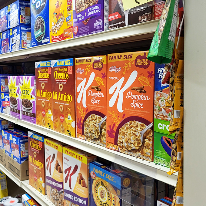 Cereal nirvana where limited edition flavors live longer lives. Pumpkin Spice Special K – because autumn deserves to last beyond Instagram's attention span.
