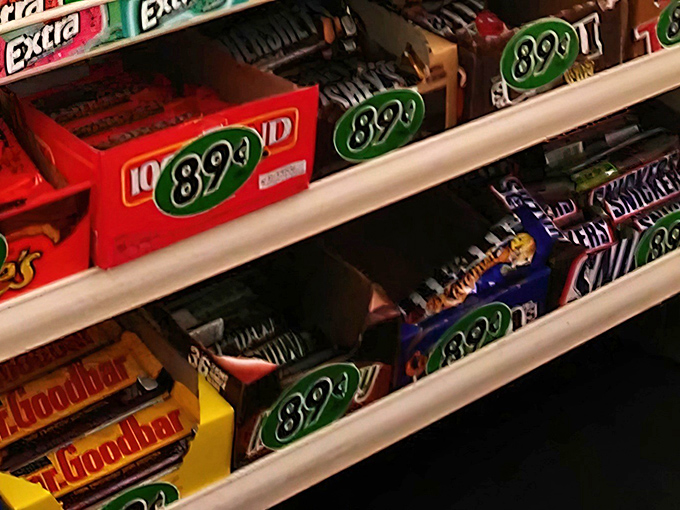 The chocolate aisle: where willpower goes to die and budget-friendly indulgence comes to thrive. Sweet temptation at every turn.