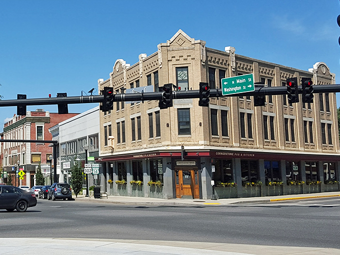 Cornerstone Pub & Kitchen anchors this corner with the promise of comfort food that hugs your soul without emptying your wallet.