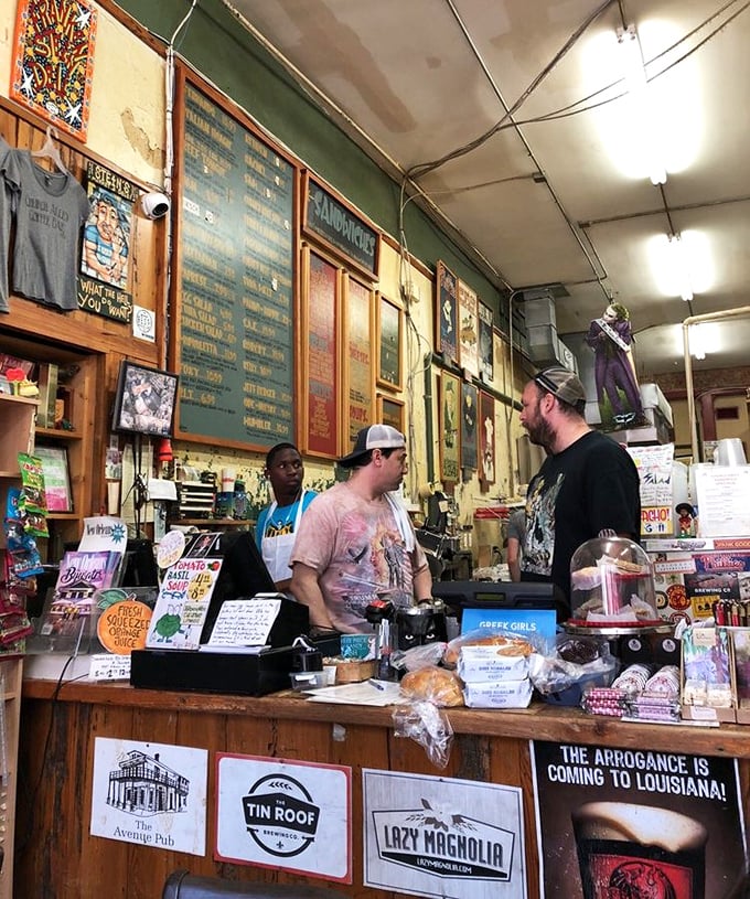 The counter at Stein's&mdash;where sandwich dreams come true and diet plans go to die. Worth every minute in line and every calorie on the plate.