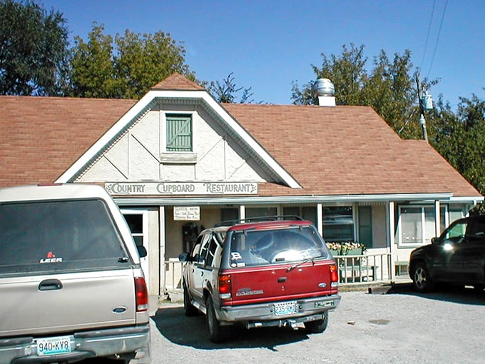 The Country Cupboard Restaurant doesn't need fancy signage&mdash;locals know this is where comfort food comes with a side of community news.