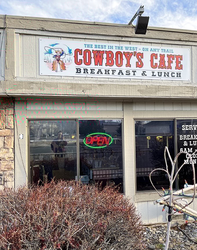 Cowboy's Cafe promises "the best in the West," and honestly, with that view, they're halfway there already.
