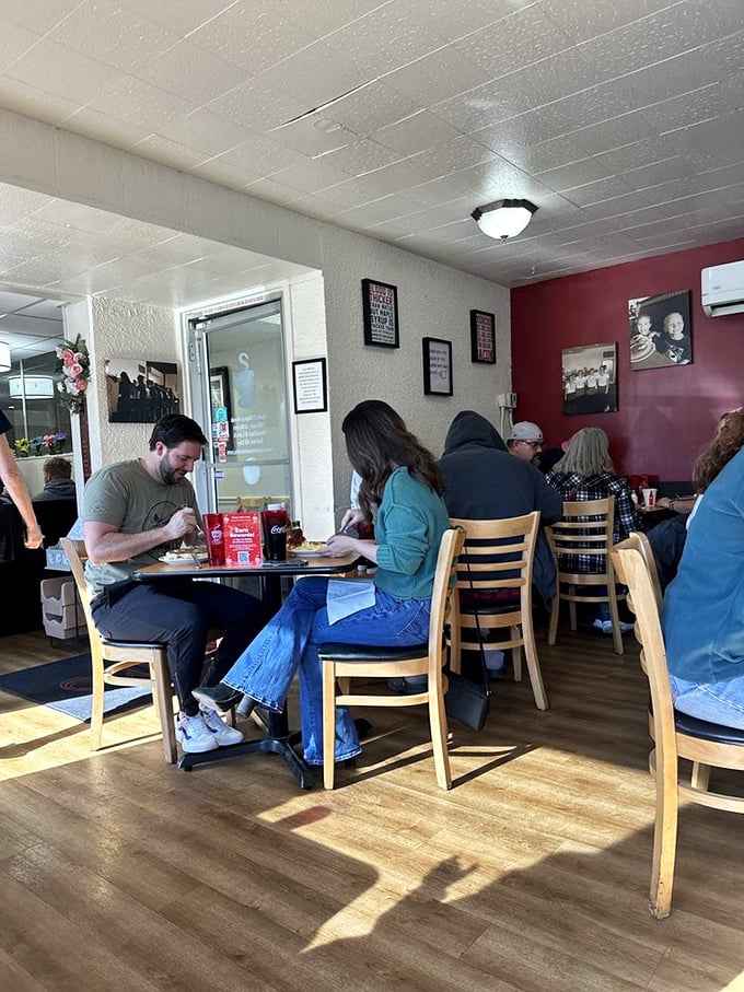 The true measure of a great breakfast spot? A dining room filled with happy people too busy eating to check their phones.