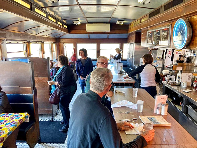 Where strangers become neighbors and neighbors become friends. The counter creates the perfect stage for Maine's daily social theater.