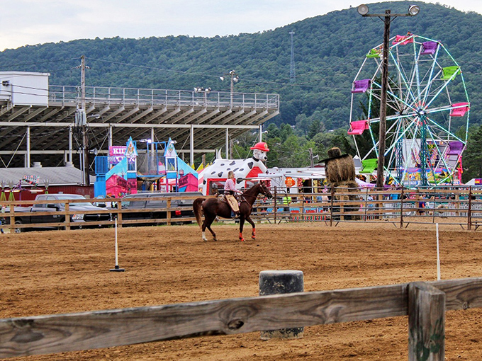 The fairgrounds capture that magical small-town celebration spirit, where ferris wheels and horse events create memories that last far longer than cotton candy on a summer evening.