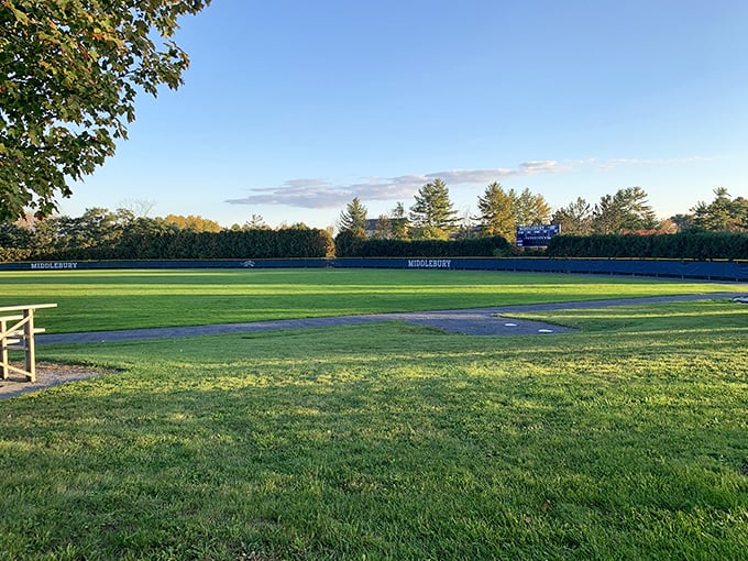 This pristine athletic field at Middlebury College is where scholar-athletes prove that brains and brawn make an excellent Vermont cocktail.