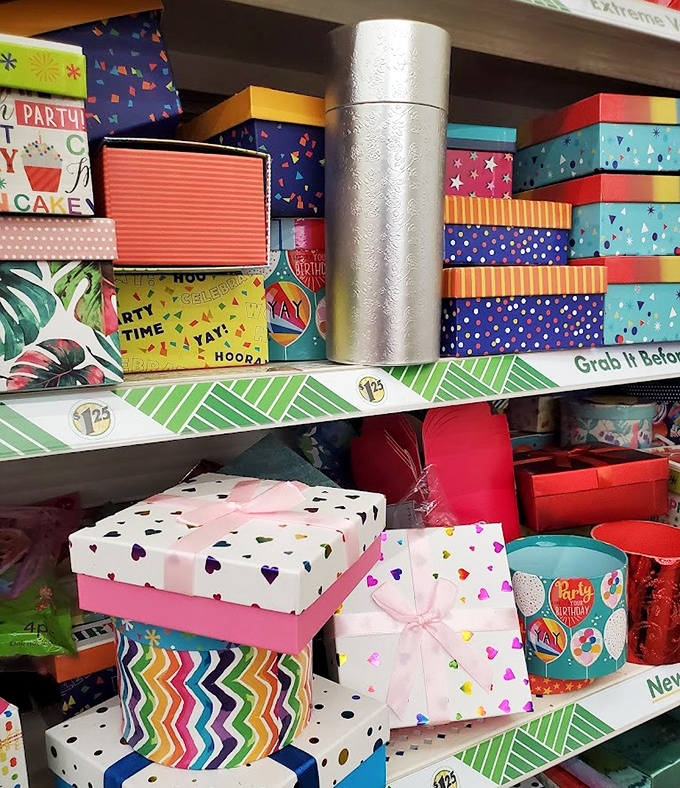 Gift boxes so pretty, what's inside becomes secondary. These colorful containers make even a last-minute present look like you planned it weeks ago.