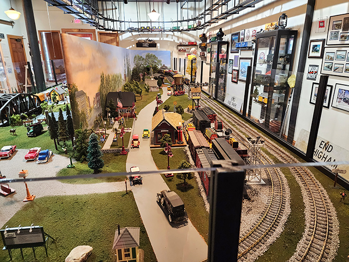 All aboard the nostalgia express! This meticulously crafted model train display at the Grady County Museum captures Cairo's rich history in miniature.