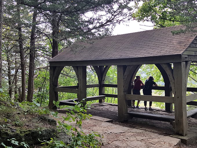 This rustic shelter isn't just protection from the elements&mdash;it's front-row seating to one of the Midwest's most spectacular natural performances.