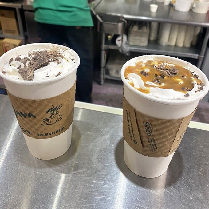 Hot chocolate gets the royal treatment with whipped cream mountains and caramel rivers&mdash;winter comfort that makes snowstorms seem like good news.