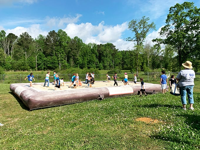 Giant inflatable fun that makes you wonder why adult playgrounds aren't more common – asking for a friend, obviously.