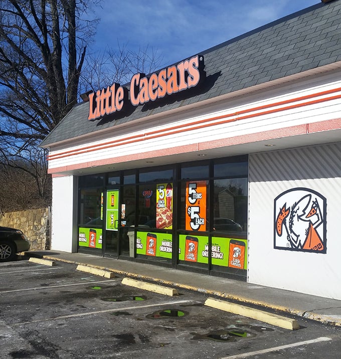 Even small towns need their pizza fix&mdash;this Little Caesars might not be artisanal, but it's certainly part of Bluefield's modern culinary landscape.