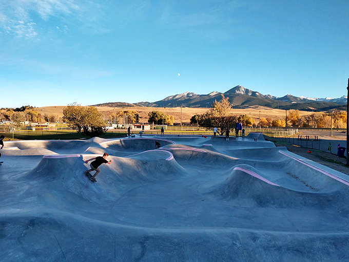 A skatepark with mountain views&mdash;because Montana teenagers deserve better Instagram backgrounds than the rest of us had.