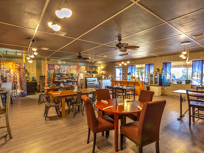 Mangia 850 offers warm wooden ambiance where comfort food meets conversation, proving good restaurants are really community living rooms with better food.