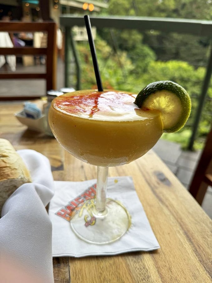 A margarita with a view is worth two without one. This frosty concoction isn't just refreshing your palate&mdash;it's rejuvenating your soul.