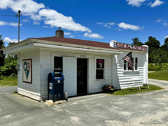The Sugar Hill Post Office proves that good things come in small packages, including the community connections that happen at this white clapboard hub.