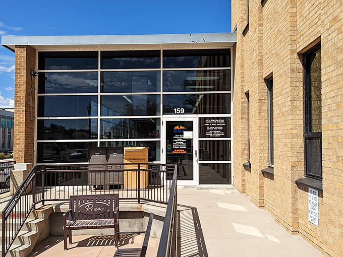 Mid-century modern meets spiritual sanctuary in this brick church, where community connections are forged beneath dramatic angular windows.