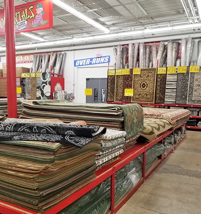 A magic carpet ride of savings. These rugs and carpets transform rooms for the price of a fancy dinner, with patterns ranging from subtle to statement-making.