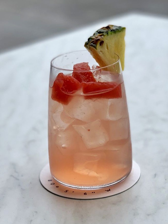 This fruity sangria with pineapple garnish is basically summer vacation in a glass, even when Erie weather disagrees.