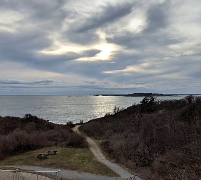 When the sun negotiates with clouds, magic happens. This moody Maine sky creates the kind of light painters have tried to capture for centuries.
