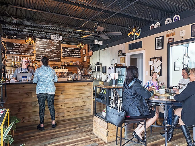 This coffee shop buzzes with the energy of locals sharing news and visitors discovering that the best baristas don't need big-city addresses.