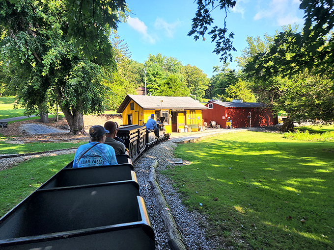 All aboard the nostalgia express! This miniature railway proves that sometimes the most delightful journeys come in the smallest packages.