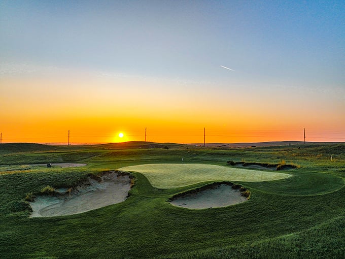 Sunset at Wild Horse Golf Club paints the greens in colors no filter could replicate.