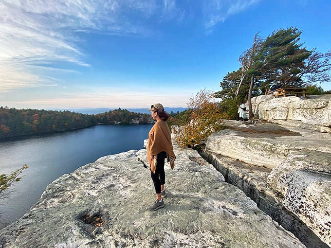 Standing on the edge of magnificence. The park's dramatic cliffs offer contemplative moments that make everyday worries seem delightfully small.