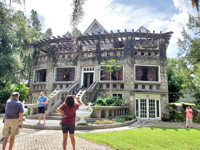 The Wonder House lives up to its name&mdash;a quirky architectural marvel that looks like Florida's answer to Gaud&iacute;, complete with curious tourists capturing the moment.