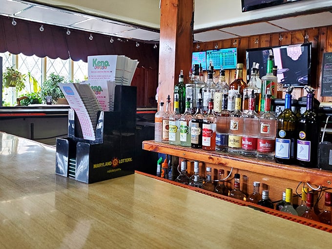 The bar at Schultz's&mdash;where Maryland's state sport isn't lacrosse, but debating the perfect pairing for steamed crabs.