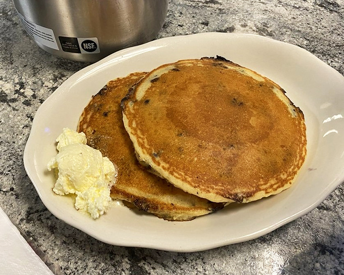 Blueberry pancakes that taste like summer in Maine &ndash; wild berries and butter melting together in perfect harmony.