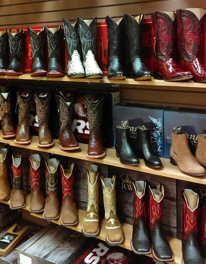 These boots weren't made just for walking &ndash; they're strutting their stuff in a lineup of Texan pride and Western craftsmanship.