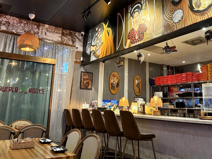 The counter view offers a front-row seat to culinary magic &ndash; like watching a delicious Broadway show where you get to eat the performers.